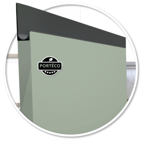 Portes de cuisine chic Portéco avec poignées métal intégrées | CEKONAY